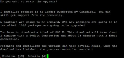 การอัพเกรด ubuntu 20 04 เป็น 22 04 jammy