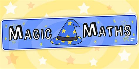 Magic Maths Area Display Banner