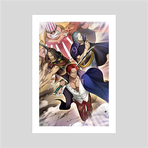 Red Head Pirates Shanks One Piece Film Red An Art Print By One Piece World INPRNT