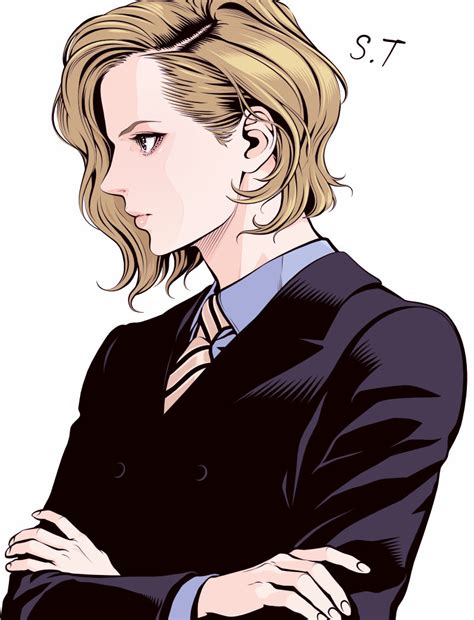 Takanashi Shin Constantine Commentary Request 1girl Blonde Hair