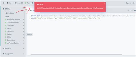 Sqlite I Have A Problem With The Insert Into Command Stack Overflow