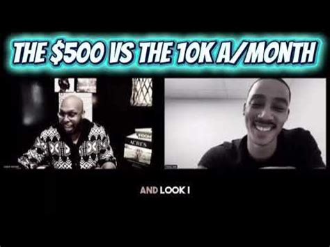 The 500 Person Vs The 10k A Month Person Whats The Difference Youtube
