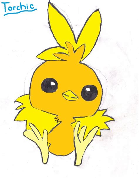 Torchic Pokemon Drawing By Banana123 Dragoart