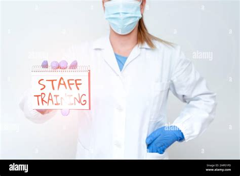 Conceptual Display Staff Training Business Approach Learn Specific Knowledge Improve