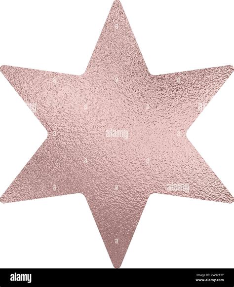 Star Rose Golden With Transparent Background Stock Vector Image Art Alamy