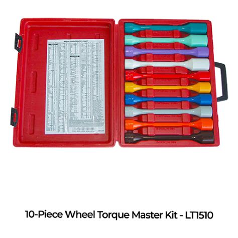10 Piece Wheel Torque Master Kit Lock Technology Inc