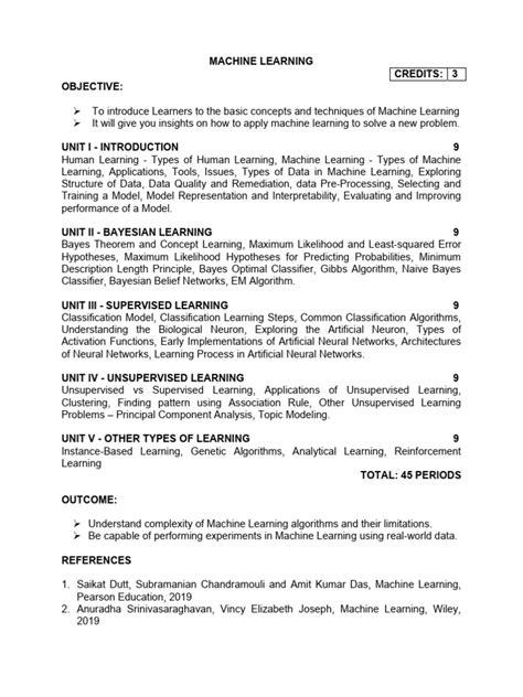 iv sem machine learning pdf machine learning artificial neural