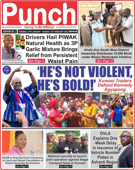 The Punch Newspapertuesday January 272026 Edition