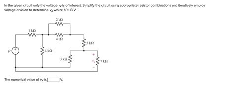 in the given circuit only the voltage vx is of