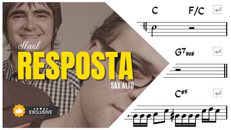 Playback Partitura Sax Alto Eb Resposta Skank Pop Rock Youtube