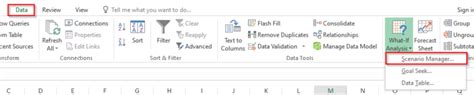 What If Analysis Scenario Manager In Excel Excel Unlocked