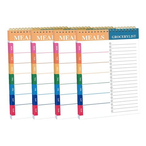 4 Pcs Chore Chart Planners Dly And Weekly Chore Planning Pad 50 Sheets