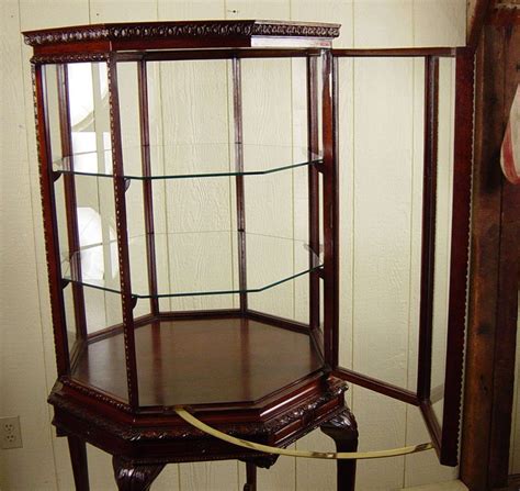 Very Rare Mahogany Octagonal Display Cabinet Doug Schmitt Antiques