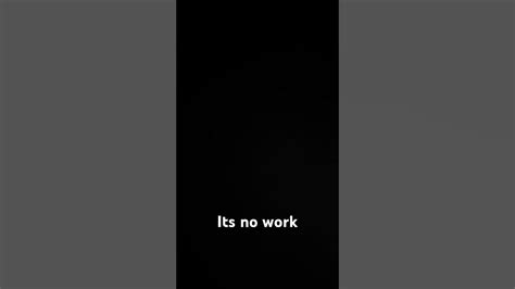 Its Not Work Youtube