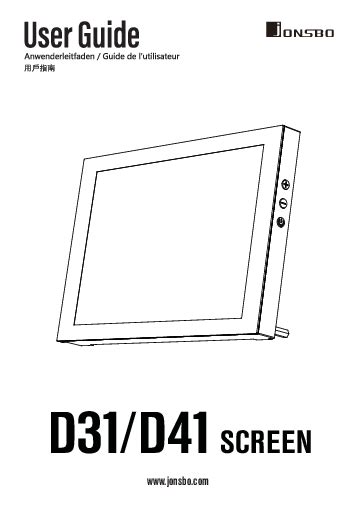 Jonsbo D D Screen User Guide Chassis Accessories Specifications