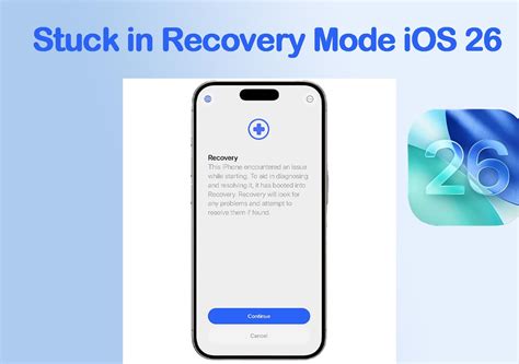 Stuck In Recovery Mode Ios 26 Beta [4 Proven Fixes Here ]