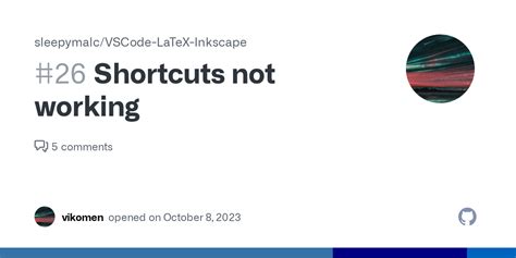 shortcuts not working · issue 26 · sleepymalc vscode latex inkscape