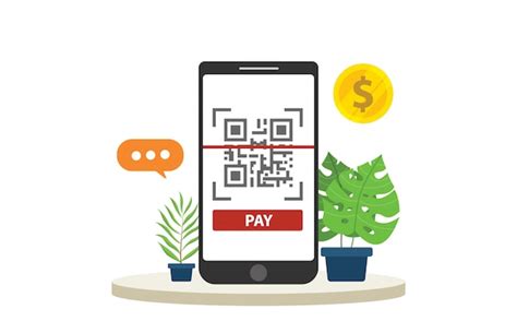 Premium Vector Qr Code Mobile Payment Technology