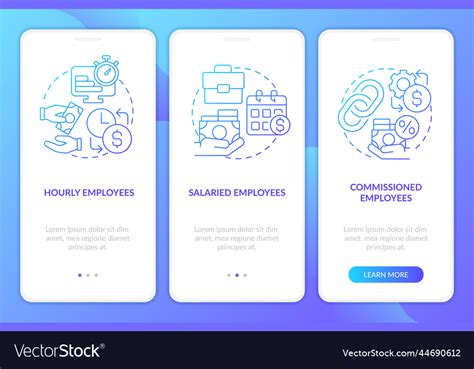 Payroll Processing Methods Blue Gradient Vector Image