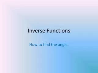 PPT Inverse Relations And Functions PowerPoint Presentation Free Download ID