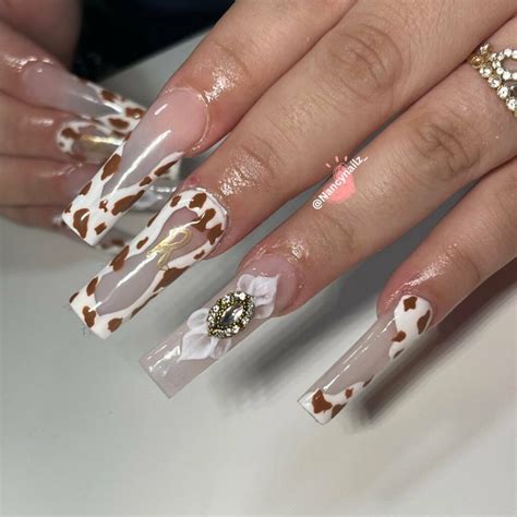 33 Best Cow Print French Tip Nails That Are Taking Over Nail Designs
