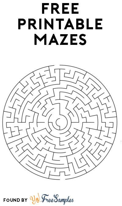 Maze Worksheets For Middle School