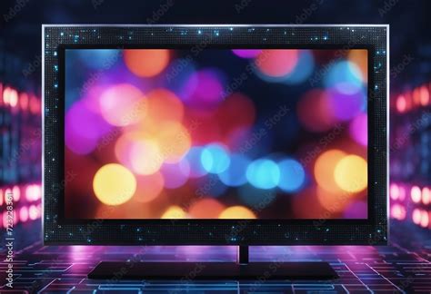 Backside Of Big Led Screen Monitor Display Texture Of Back View Of Led