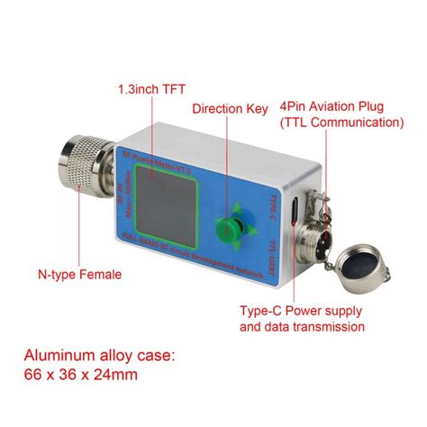 N Type RF Power Meter V7 10GHz Type C High Performance Full Band RF Circuit Development Network