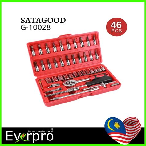 46pcs 1 4 Inch Socket Wrench Set Ratchet Wrench Set Repair Tool Kit Combination Spanner Set