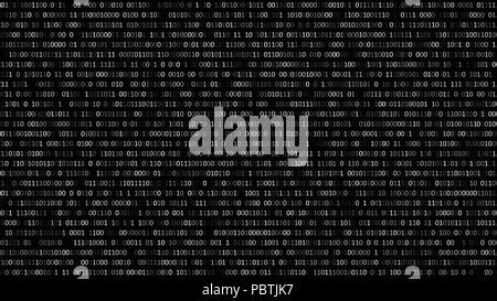 Black And White Algorithm Binary Code With Digits On Background Stock Vector Image Art Alamy