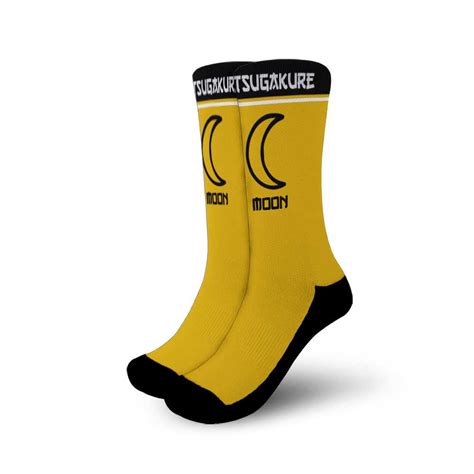 Custom Anime Shoes Getsugakure Village Symbol Pt10 Socks Naruto Footwear Otaku Treasure