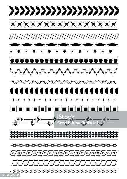 기하학적 패턴이있는 브러시 세트 선 점 원 그림 흰색 배경에 고립 된 요소 인쇄 비즈니스 아이디어 배너 미니멀리스트 스타일의 카드 벡터 아트 일러스트레이션 0명에 대한 스톡