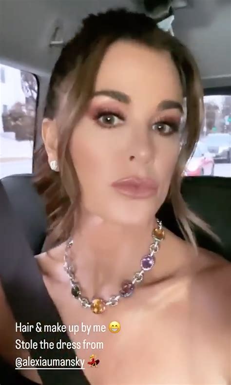 Kyle Richards Wears Daughters Dress To Oscars Party Amid Weight Loss