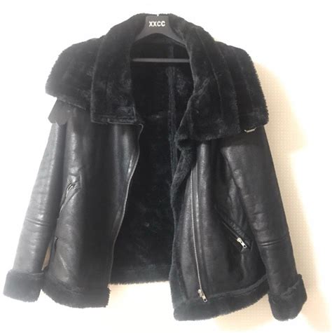 퍼 무스탕 라이더 자켓 헬로마켓