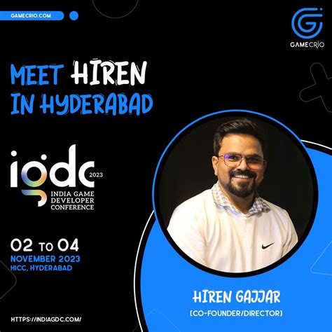 hiren gajjar on linkedin igdc2023 igdc2023 gamedev gamecrio