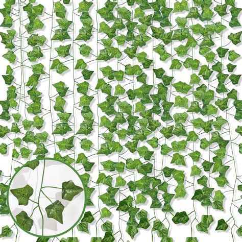6 Strands 42 Ft Fake Ivy Fake Vines For Bedroom Fake Leaves