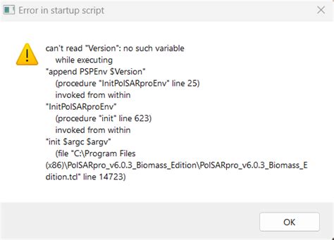 polsarpro error in startup script polsarpro step forum