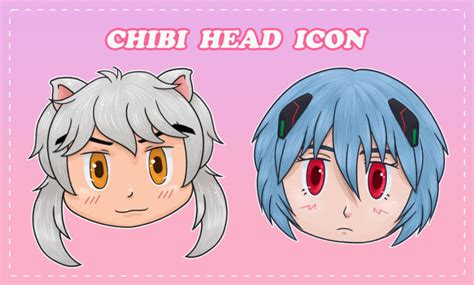 Draw A Chibi Head Icon In My Style By Mielart Fiverr