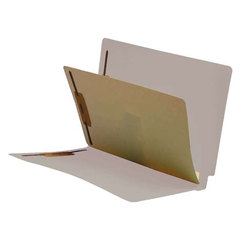 Gray End Tab Classification Folders 1 Divider Letter Size 25box