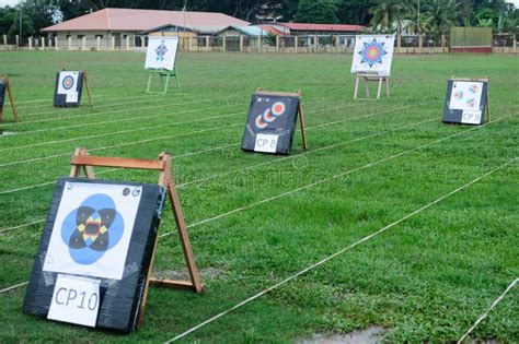 Target Of Arrows On Field Archery Editorial Photo Image Of Recreation Zone 351407231