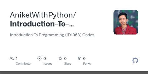 GitHub AniketWithPython Introduction To Programming Introduction To Programming ID Codes