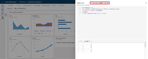 Azure Data Explorer ダッシュボードを使用してデータを視覚化する Azure Data Explorer
