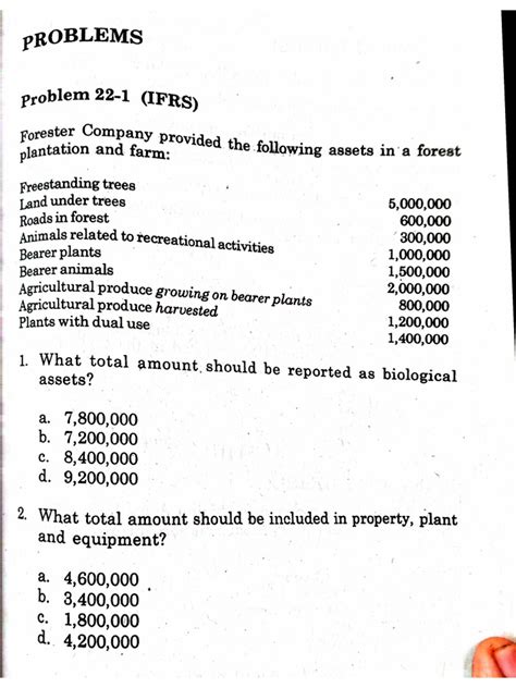 Biological Assets Problems Pdf