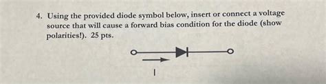 Solved Using The Provided Diode Symbol Below Insert Or Chegg Com