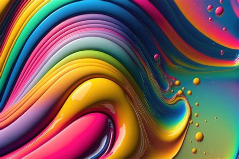 Premium Photo Abstract Colorful 3d Background Generative Ai