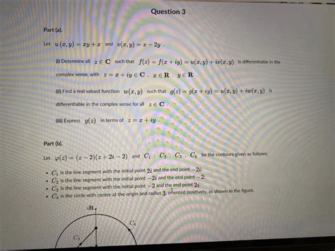 Solved Question Part A Let U X Y Xy X And V X Y Chegg Com