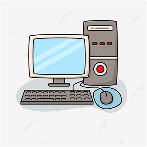 Computer Vector Illustration In Cartoon Style Pc Clipart Computer Pc