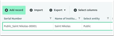 Using Serial Number Fields Activityinfo Information Management Software For M E Reporting