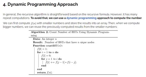 Solved 4 Dynamic Programming Approach In General The