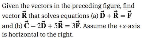Given The Vectors In The Preceding Figure Find Chegg